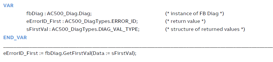 Method Get-xxx-Val / DiagGet-xxx-Val: numeric values