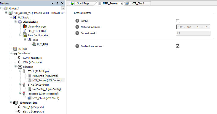 (S)NTP client configuration