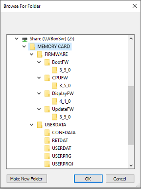 Preparation of memory card